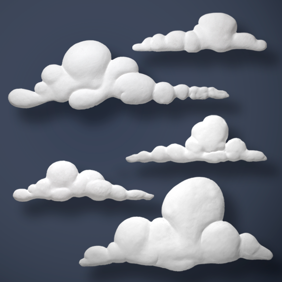 Collection of clouds – bespoke-plaster