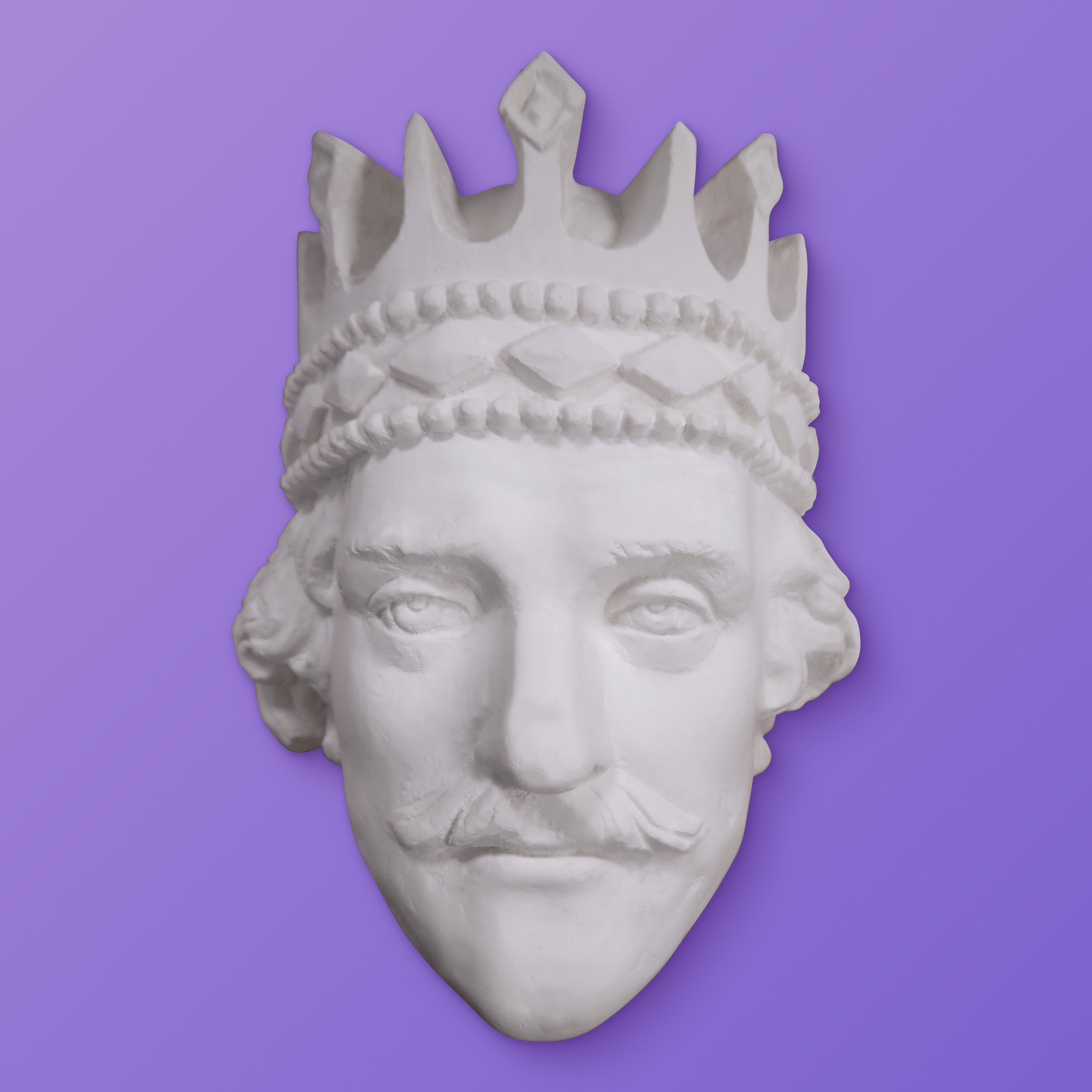 King's Head Plaster Ornamental Figure – bespoke-plaster