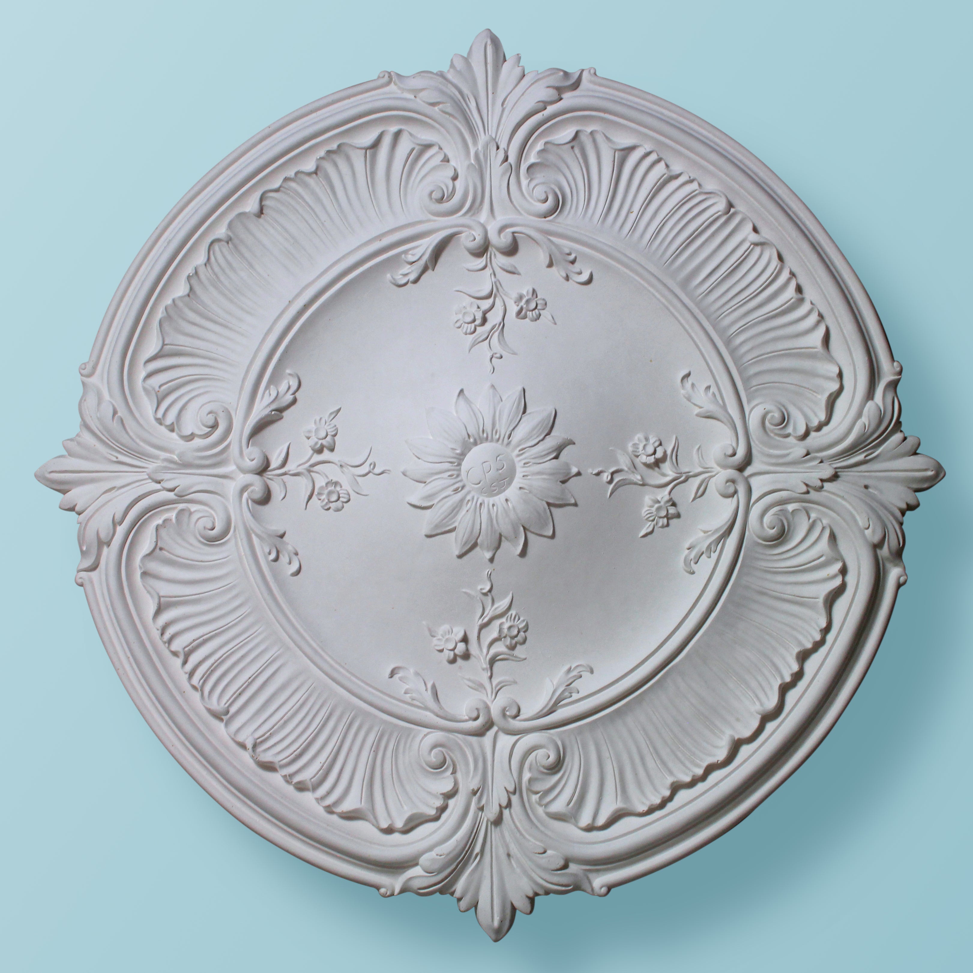 Leaf Ceiling Rose - Points - 780mm – bespoke-plaster