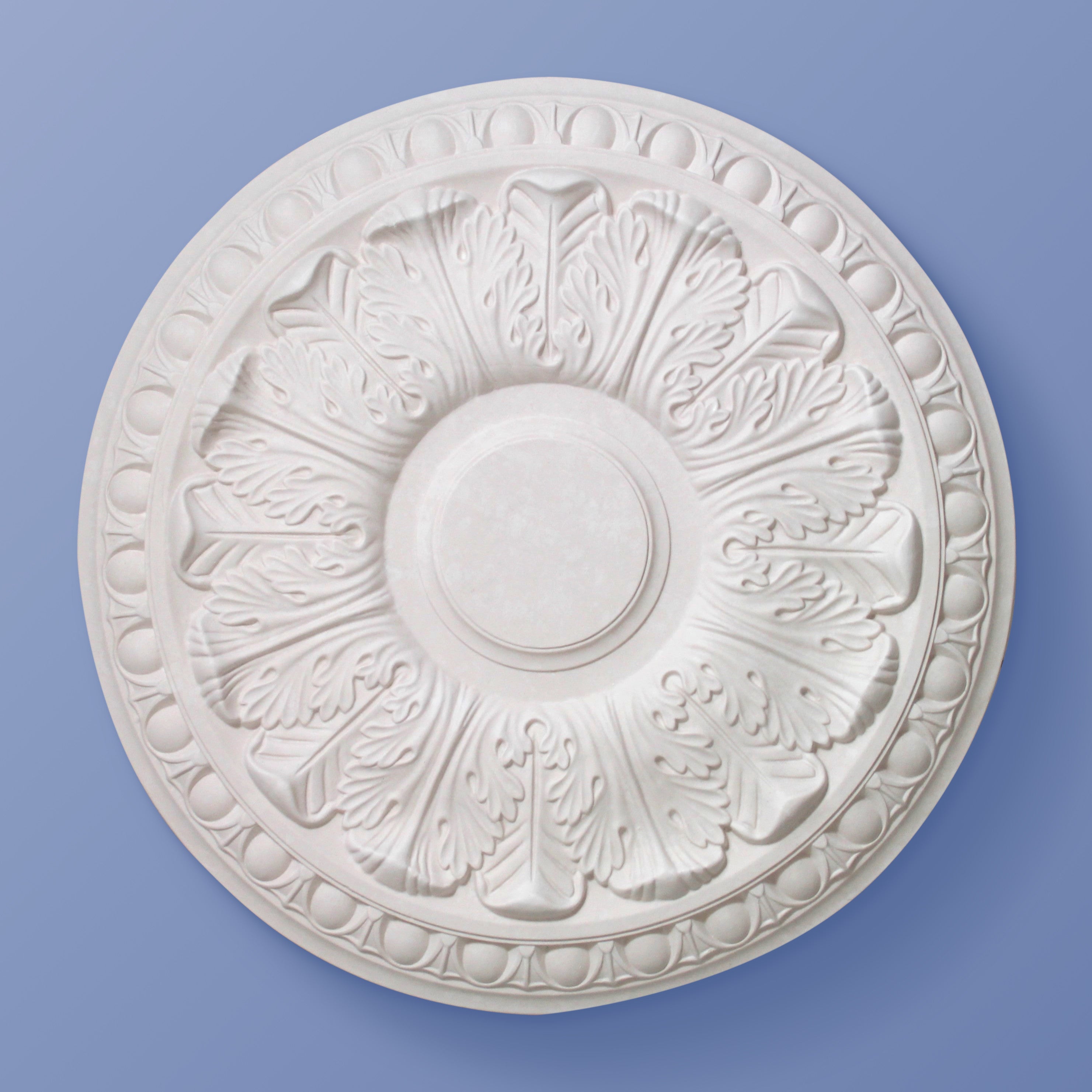 Leaf Ceiling Rose - Acanthus, Egg and Dart - 460mm – bespoke-plaster