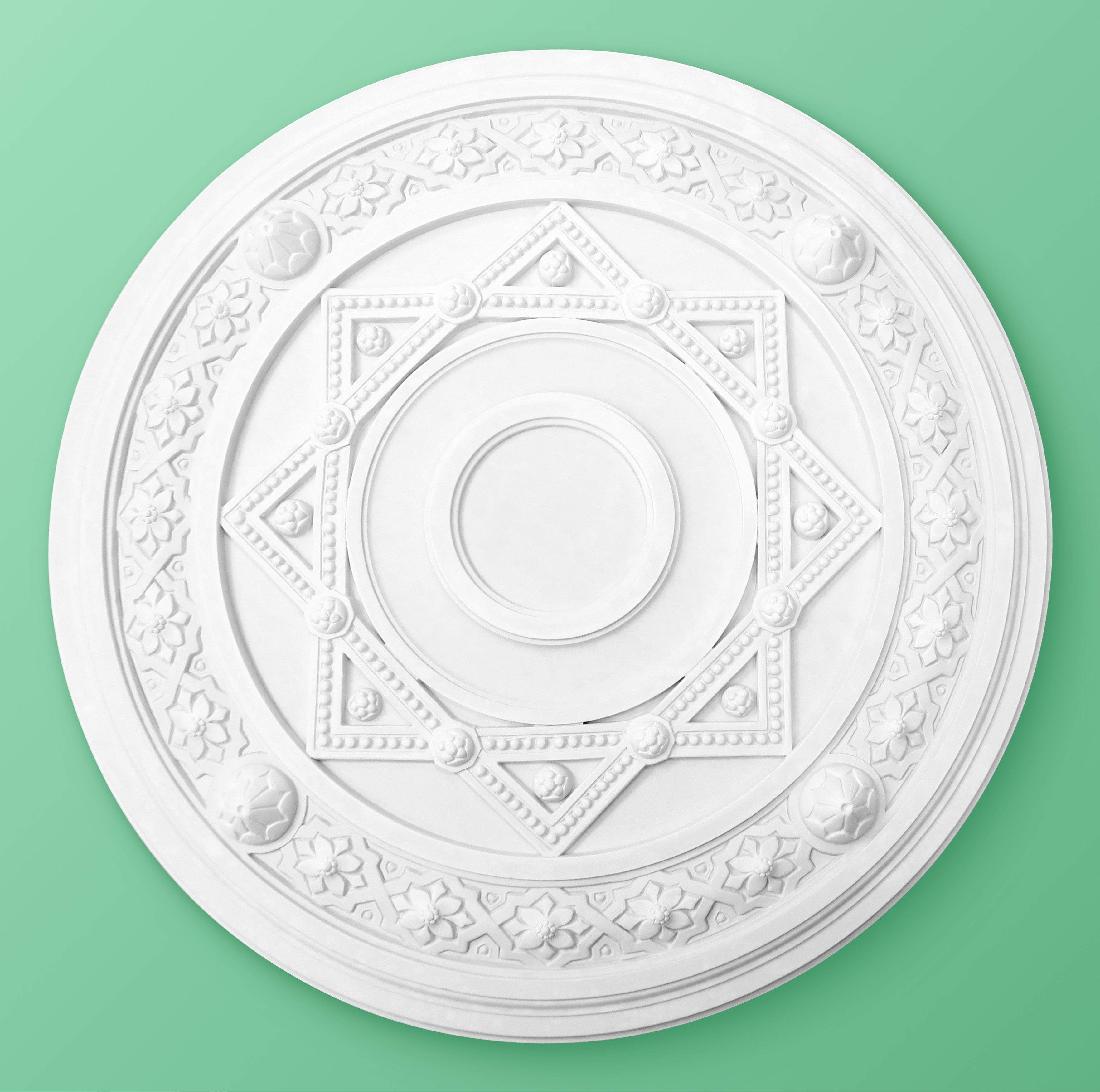 Saxton Ceiling Rose - Round - 826mm – bespoke-plaster