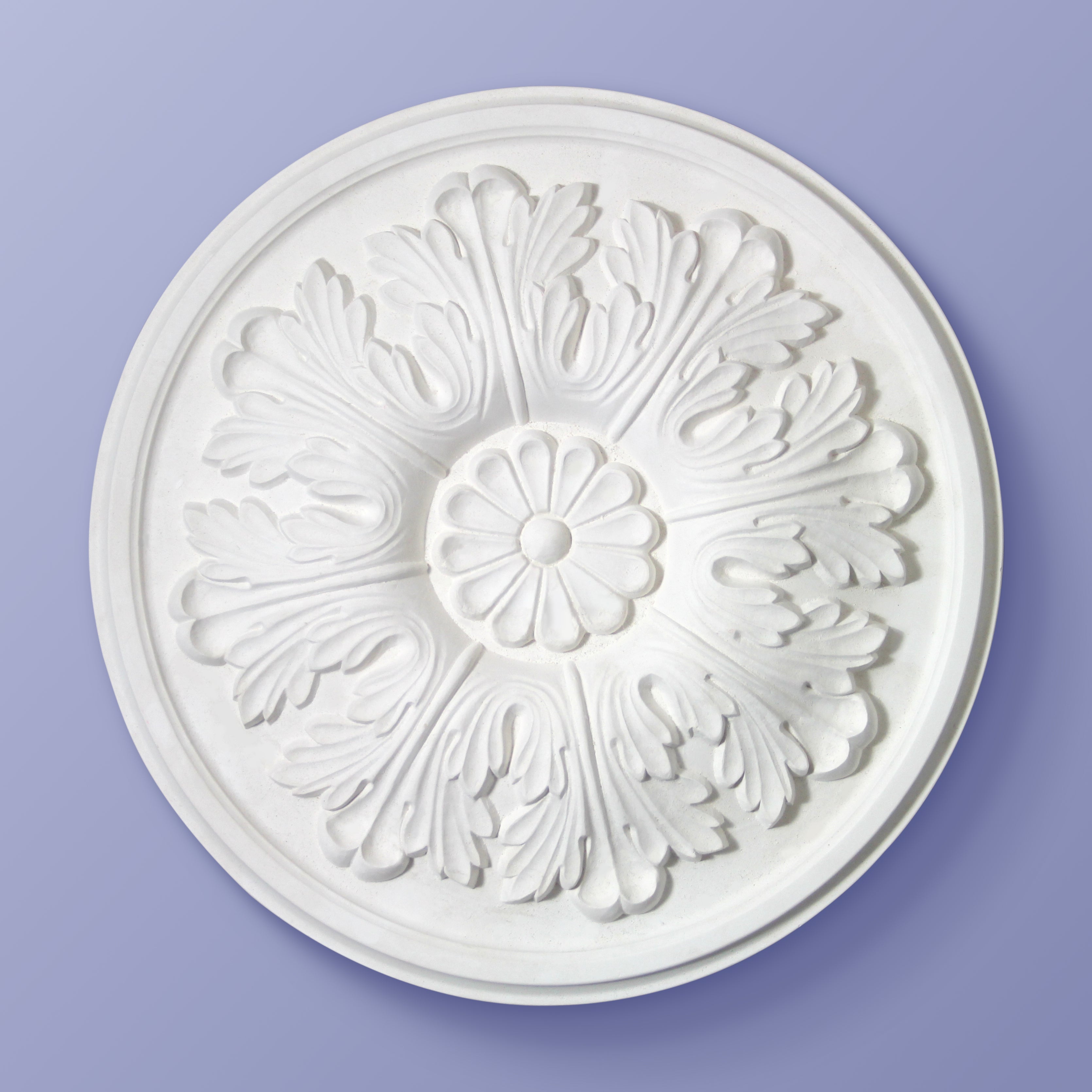 Leaf Ceiling Rose - Small Ripley - 310mm – bespoke-plaster