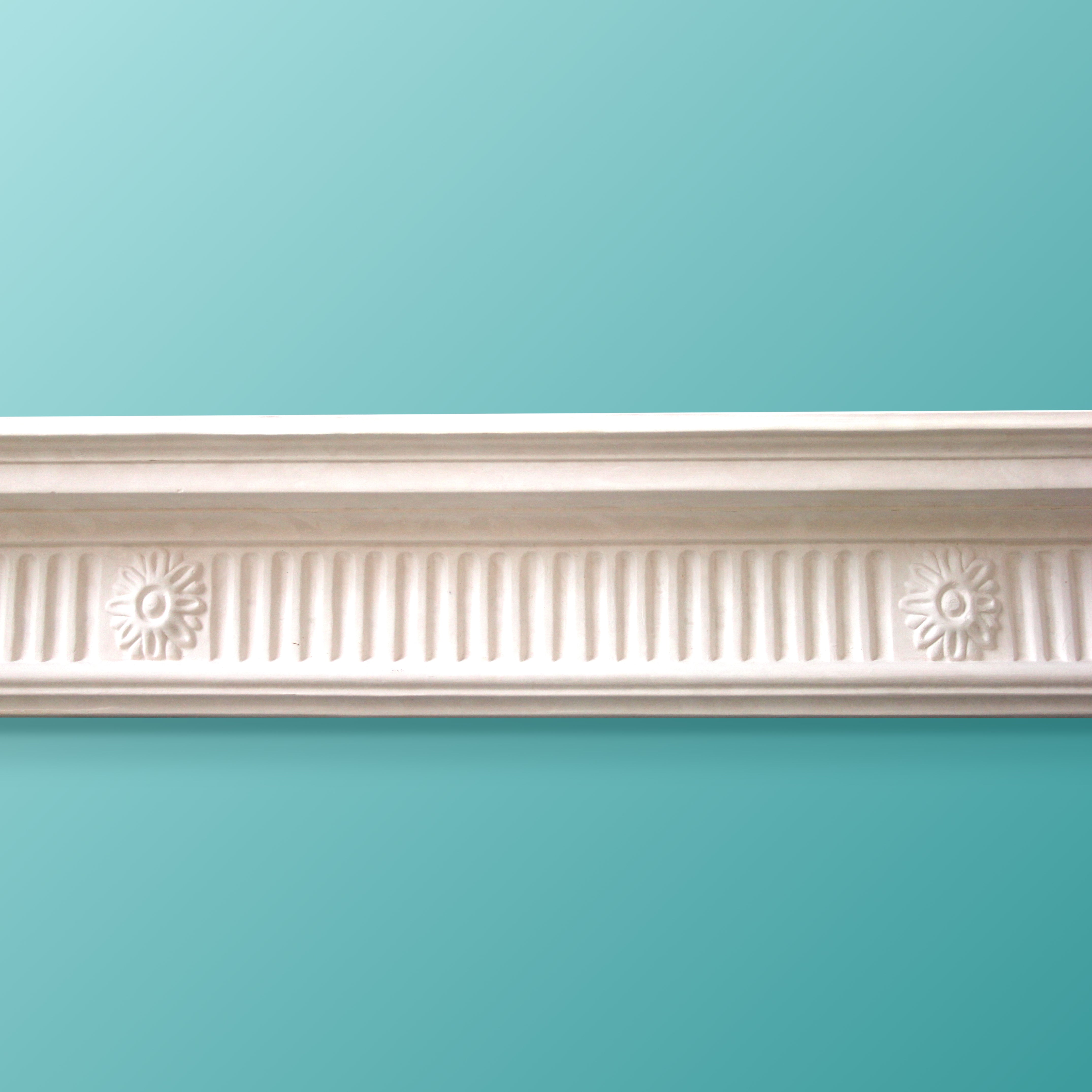 Flute and Flower Cornice – bespoke-plaster